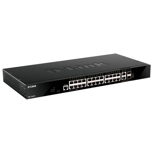 Коммутатор D-link DGS-1520-28/A1A 24x10/100/1000, 2x10Gb, 2xSFP+, Layer 3 Stackable Smart Managed