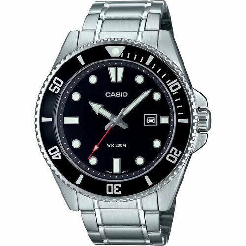Наручные часы CASIO, черный, серебряный