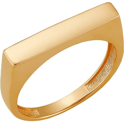 Кольцо Яхонт, красное золото, 585 проба, размер 17.5