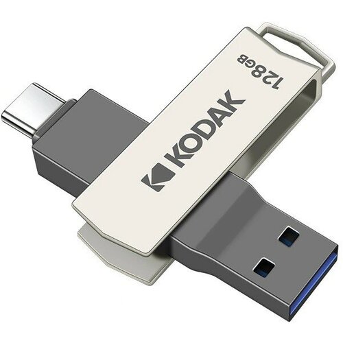 Металлический USB флеш-накопитель KODAK K273 Dual 128 ГБ