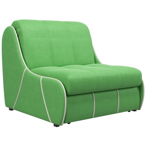 Кресло Рио 0,8 - Velutto 31 зеленый/кант кожзам Есо 276 бежевый (Кресло Рио)