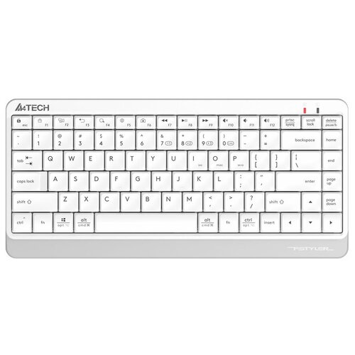 Клавиатура A4TECH Fstyler FBK11, USB, Bluetooth/Радиоканал, белый серый [fbk11 white]