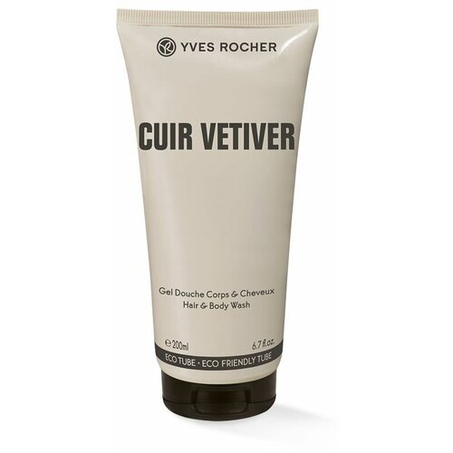 Yves Rocher / Ив Роше / Парфюмированный Гель для Душа "Cuir Vetiver", 200 мл