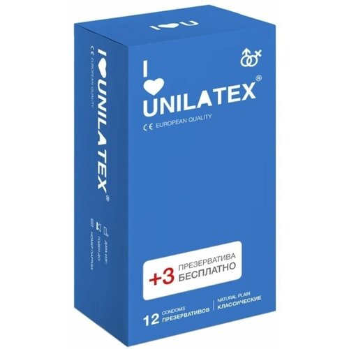Классические презервативы Unilatex Ultra Thin - 15 шт