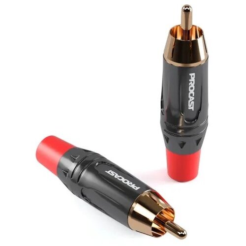 Разъем RCA(male) PROCAST cable RCA6/TT/Red красный маркер