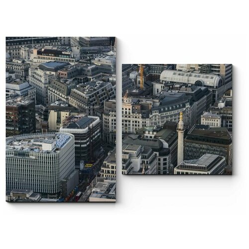 Модульная картина Вечерний Лондон с высоты 80x60