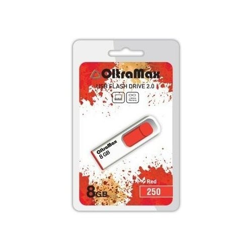 USB флэш-накопитель OLTRAMAX OM-8GB-250 8 Гб, красный