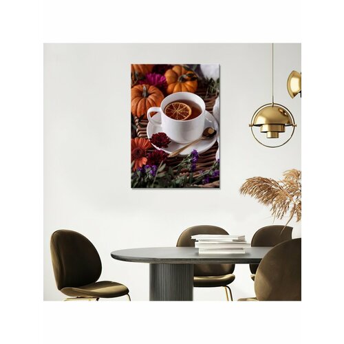 Картина на холсте с подрамником Чай с цитрусами 30х40