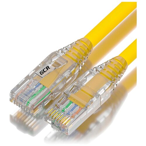 Кабель GCR LSZH UTP CAT5e RJ-45 - RJ-45 (GCR-LSZH53), 0.5 м, желтый