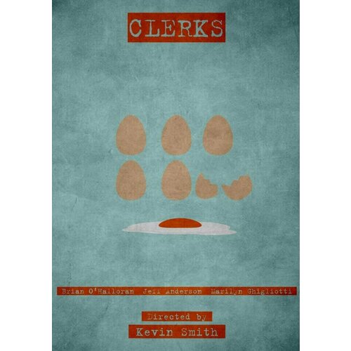 Плакат, постер на бумаге Clerks/Клерки. Размер 21 х 30 см