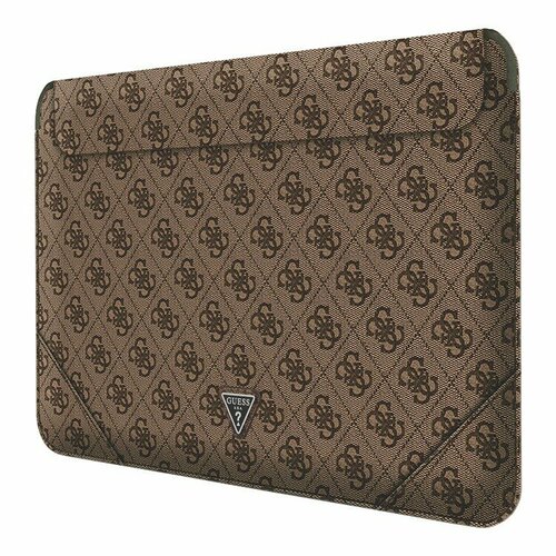 Чехол Guess Sleeve 4G with Triangle metal logo для ноутбуков 13-14", коричневый