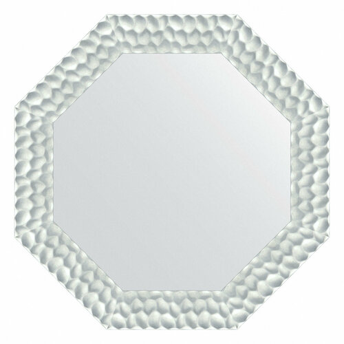 Зеркало настенное Octagon EVOFORM в багетной раме перламутровые дюны, 71х71 см, для гостиной, прихожей, кабинета, спальни и ванной комнаты, BY 7411