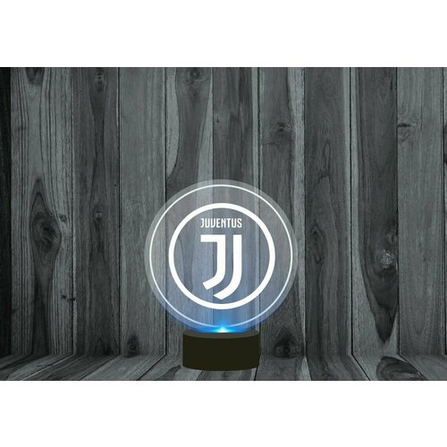 Светильник, ночник 3D GOODbrelok Ювентус, Juventus - 0001