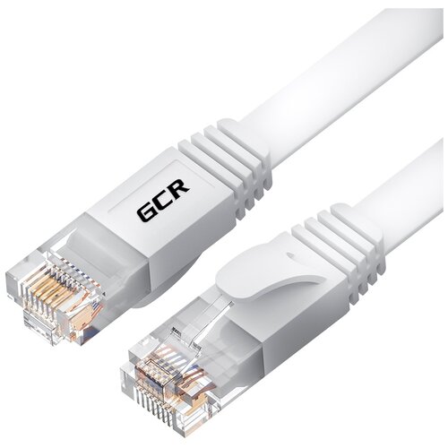 Патч-корд GCR RJ-45(M) - RJ-45 (M) (GCR-LNC65), 20 м, белый