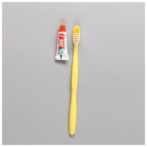 Зубной набор: зубная щетка 16 см + зубная паста 3 г (50шт.)