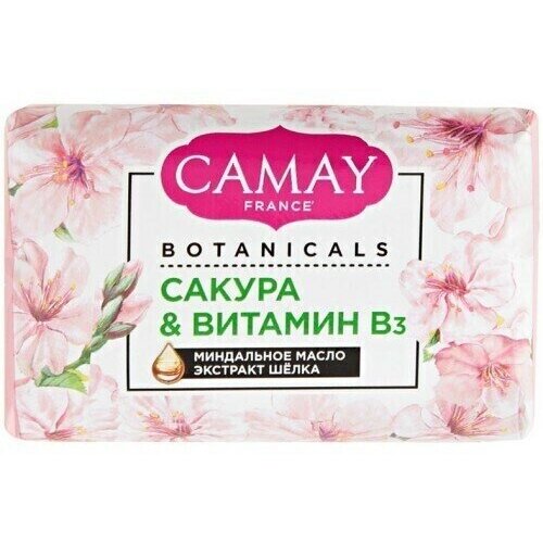Туалетное Camay Мыло Botanicals "Сакура и Витамин В3", 85 г, 9 шт