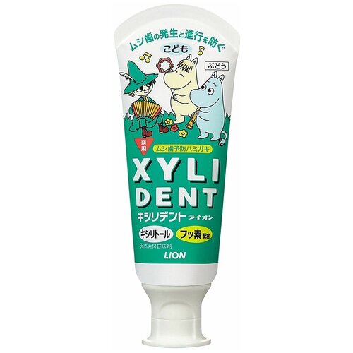 Зубная паста LION Xylident 12+, 60 мл, 60 г, белый-зеленый