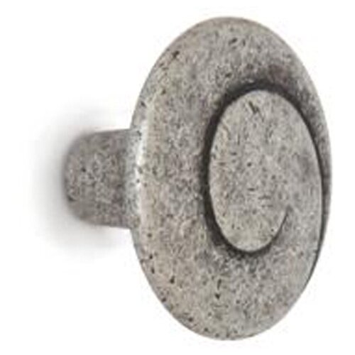 Ручка мебельная кнопка Giusti (Италия) античное серебро (1 шт.)