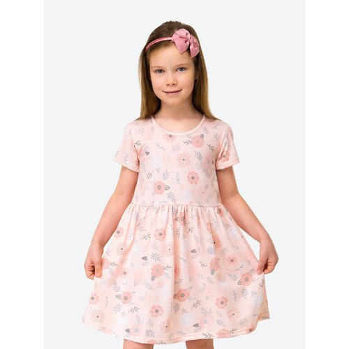 Школьное платье HappyFox, размер 128, розовый