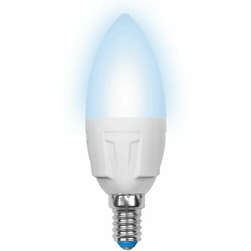 Лампа светодиодная Uniel UL-00000689, E14, C37, 6 Вт, 4500 К