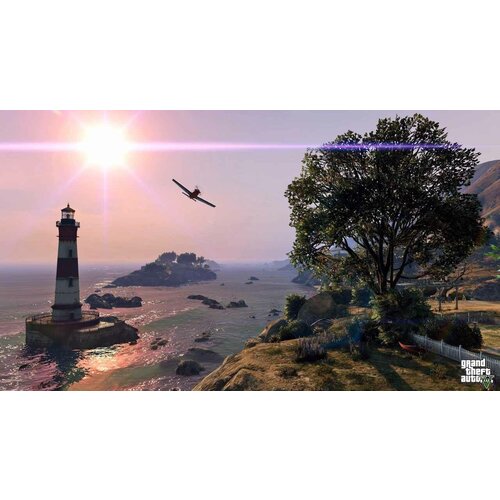 Картина на холсте 60x110 LinxOne "Grand Theft Auto V дерево" интерьерная для дома / на стену / на кухню / с подрамником