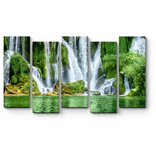Модульная картина Водопад Кравице130x75