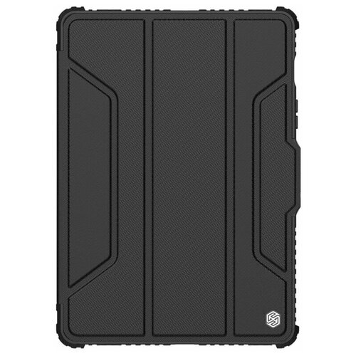 Противоударный комбинированный чехол с защитой камеры Nillkin Bumper Leather cover case Pro для планшета Samsung Galaxy Tab S8, черный