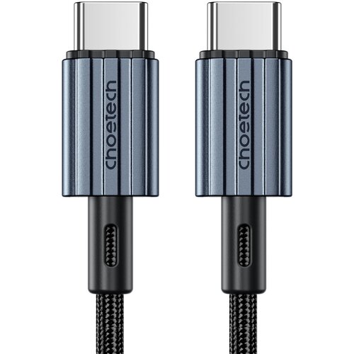 Кабель для передачи данных и зарядки Choetech USB Type C. PD 60 Вт. нейлоновая оплетка. 1.2 м (XCC-1014-BK)