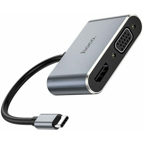 Переходник Type-C to HDMI + VGA hoco HB29 для MacBook