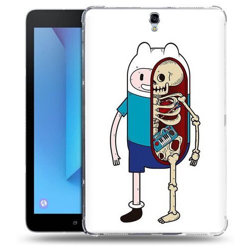Чехол задняя-панель-накладка-бампер MyPads Финн скелет для Samsung Galaxy Tab S3 9.7 SM-T820/T825 противоударный