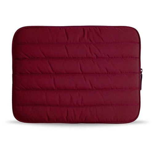 Чехол Bustha Puffer Sleeve Nylo/Leather для Macbook Pro 15/Pro 16, цвет малиновый