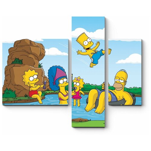 Модульная картина Симпсоны 110x91