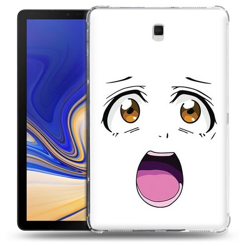 Чехол задняя-панель-накладка-бампер MyPads аниме лицао для Samsung Galaxy Tab S4 10.5 SM-T830/T835 противоударный