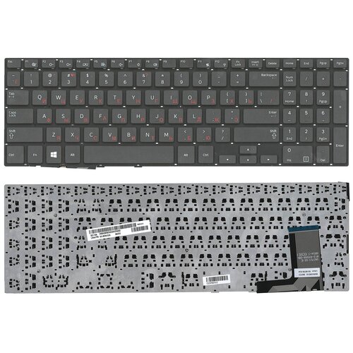 Клавиатура для ноутбука Samsumg BA5903619 черная без рамки