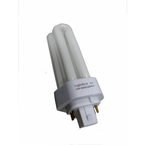Лампа люминесцентная LightBest LBL T/E 71015 26W 4000K GX24q-3 (Dulux T/E Plus 26W/21-840 GX24q-3) 701071015