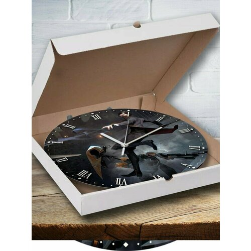 Настенные часы УФ с рисунком игры Dishonored - 4488