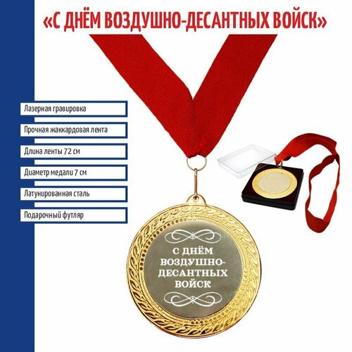 Подарки Сувенирная медаль "С Днём воздушно-десантных войск"