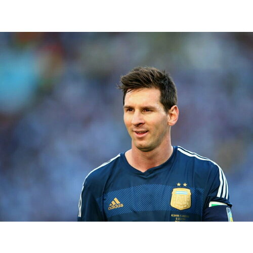 Плакат, постер на холсте Lionel Messi/Лионель Месси/спорт. Размер 60 х 84 см