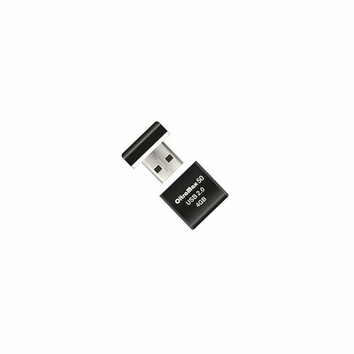 OltraMax Флешка OltraMax 50, 4 Гб, USB2.0, чт до 15 Мб/с, зап до 8 Мб/с, чёрная