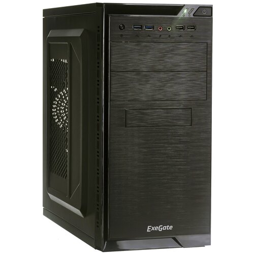 Компьютерный корпус ExeGate QA-412U 350 Вт, черный