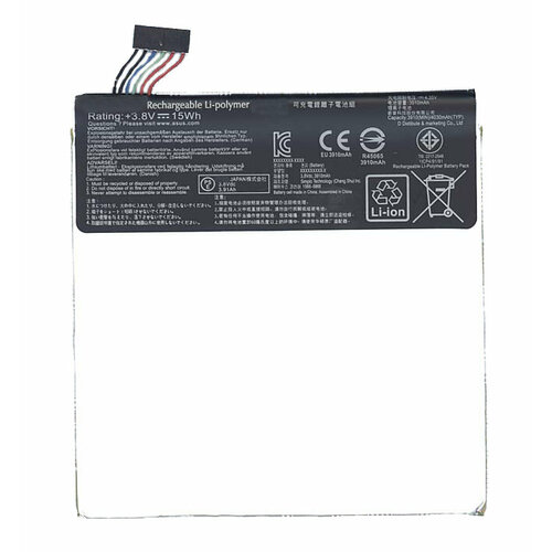 Аккумуляторная батарея C11P1327 для Asus Memo Pad 7 ME170C 3.8V 15Wh