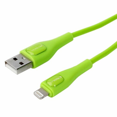 Аксессуар Ergolux USB - Lightning 3А 1.2m Green ELX-CDC03-C05