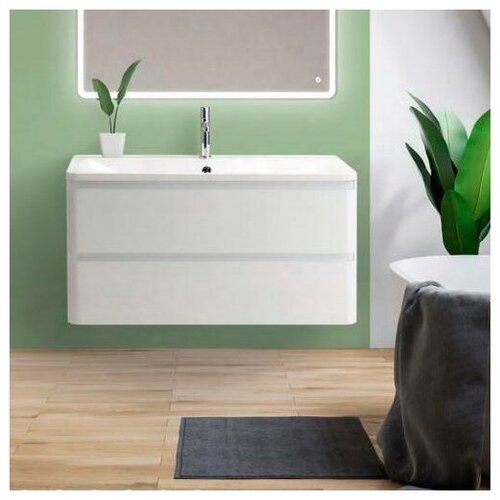 BelBagno Тумба для комплекта BelBagno Albano 90 подвесная, bianco lucido