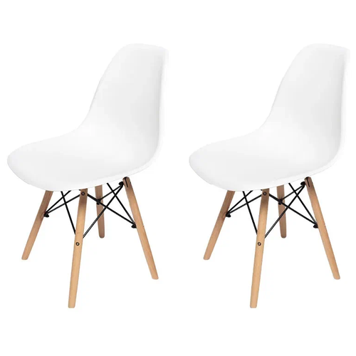 Комплект стульев Цвет Мебели SC-001, массив дерева, 2 шт., цвет: белый