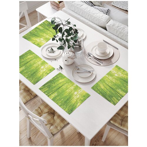 Комплект салфеток JoyArty "Бескрайний бамбуковый лес" для сервировки стола (32х46 см, 4 шт.)
