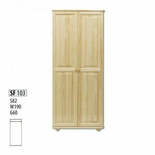 Шкаф деревянный распашной двухстворчатый Витязь-103