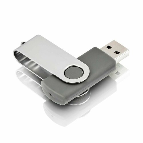 USB флешка, USB flash-накопитель, Флешка Twist, 4Гб, серая, арт. F01 USB 2.0 30шт