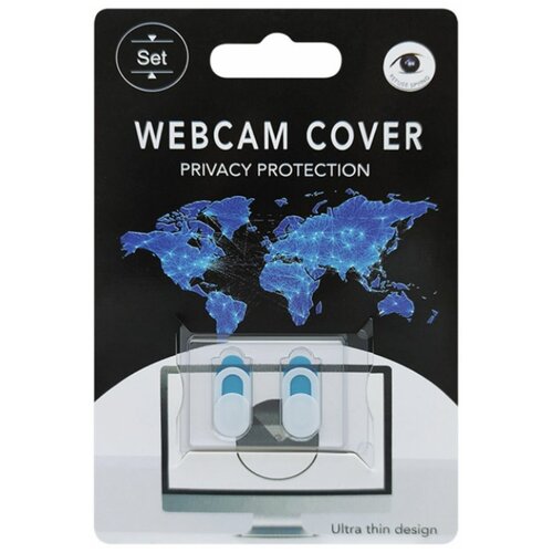 Шторка для веб-камеры / Защитная шторка для камеры ноутбука / Накладка на камеру телефона / Защита для планшета 2 шт. Белая