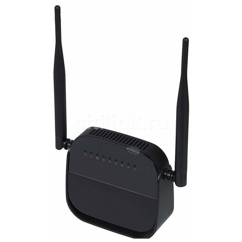 Wi-Fi роутер D-link DSL-2750U/R1A (черный)