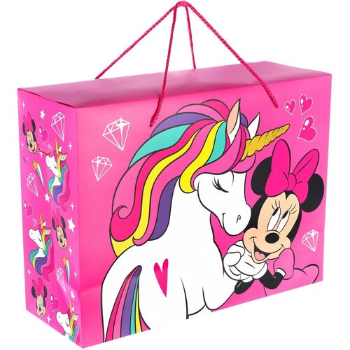 Пакет-коробка для девочек, Disney Минни Маус, 40х30х15 см